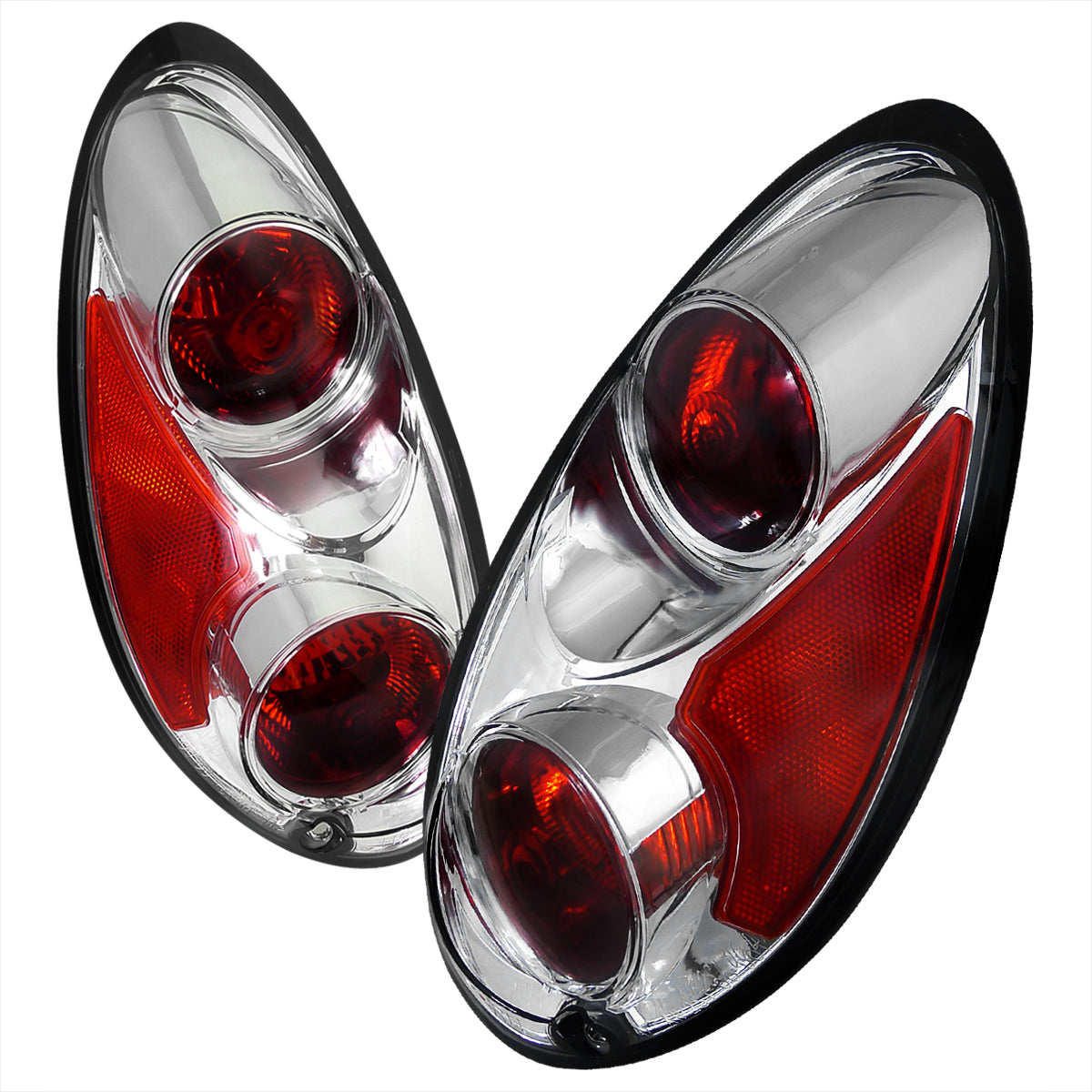Spec-D 00-04 Chrysler Pt Cruiser Euro Tail Lightss Chrome Housing | LT ...